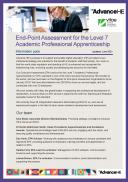 End Point Assessment for the Level 7 Academic Professional Apprenticeship | Advance HE